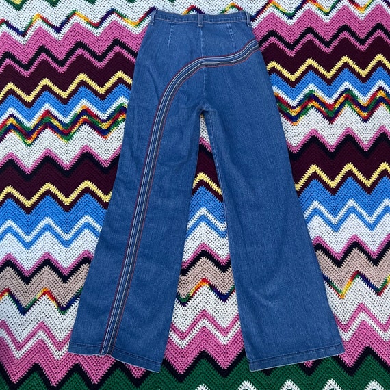 1970’s Rainbow High Waisted Flares - Gem