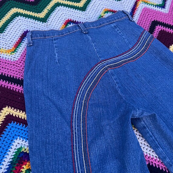 1970’s Rainbow High Waisted Flares - Gem