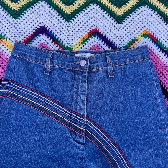 1970’s Rainbow High Waisted Flares - Gem