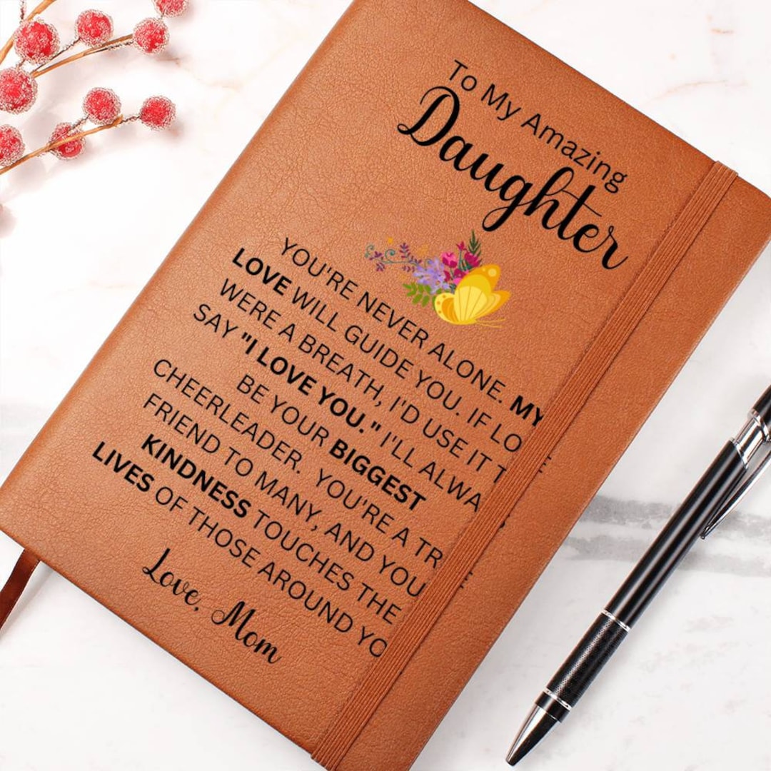 To My Amazing Daughter Love Mom Vegan Leather - Etsy