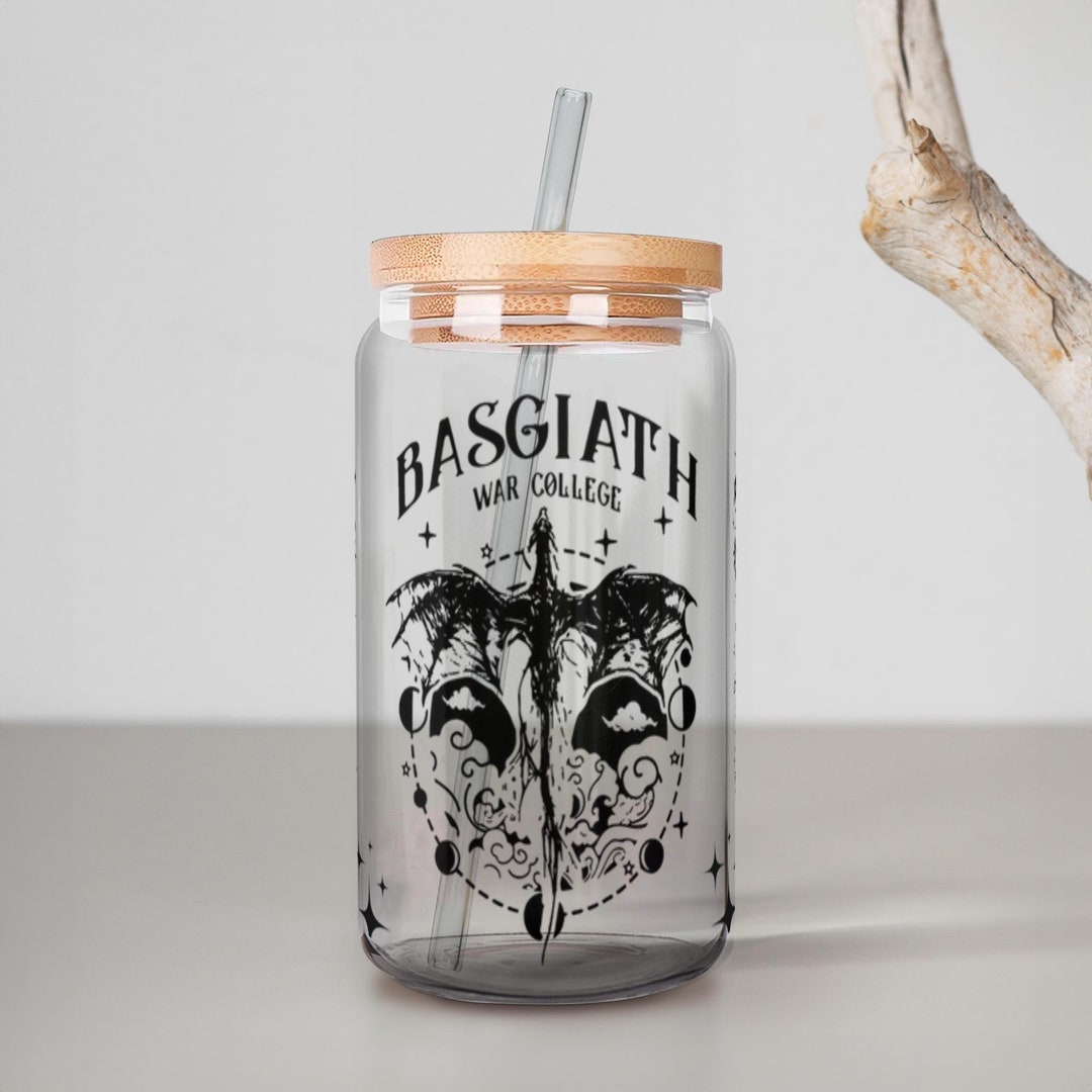 Book Lover Fantasy Flying Dragon Rider Gift for Readers Glass Mug ...