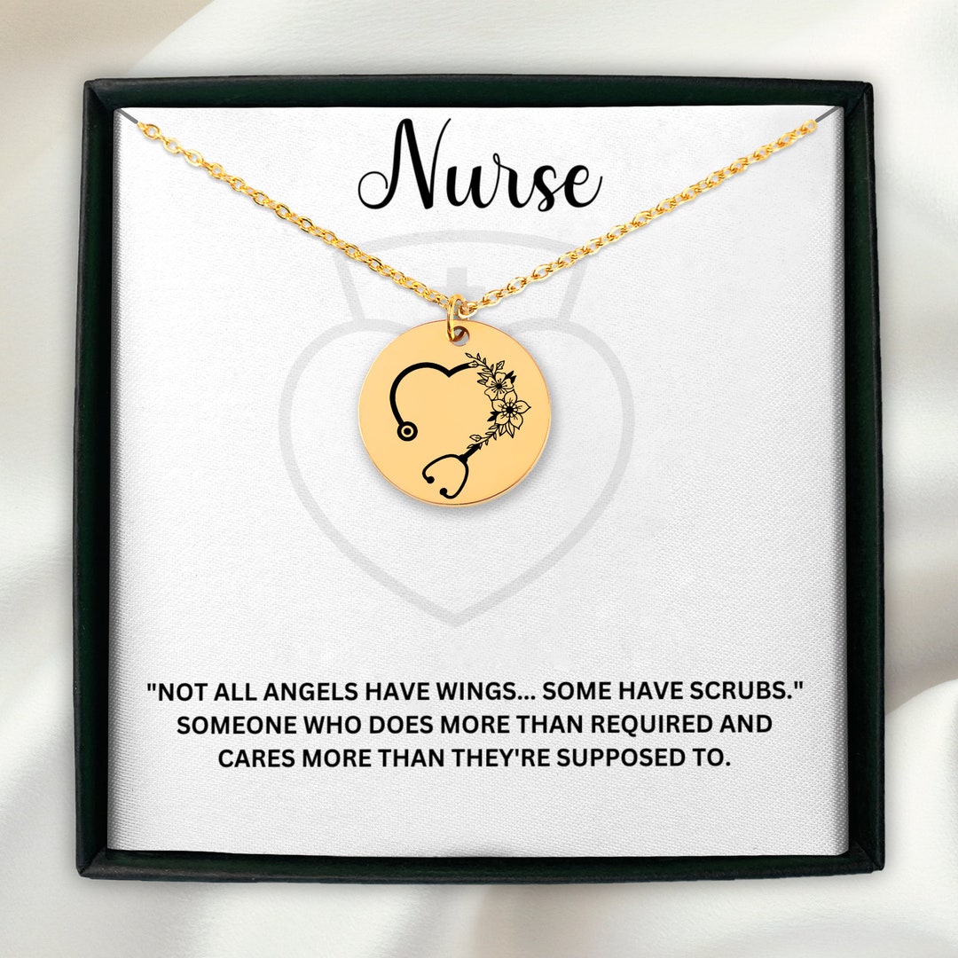 Personalized Nurse 3 Coin Necklace - Etsy