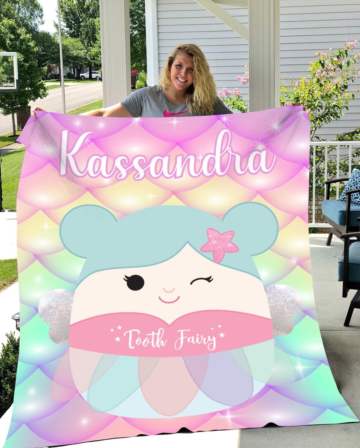 Personalized Squishmallow Tooth Fairy Blanket - Etsy