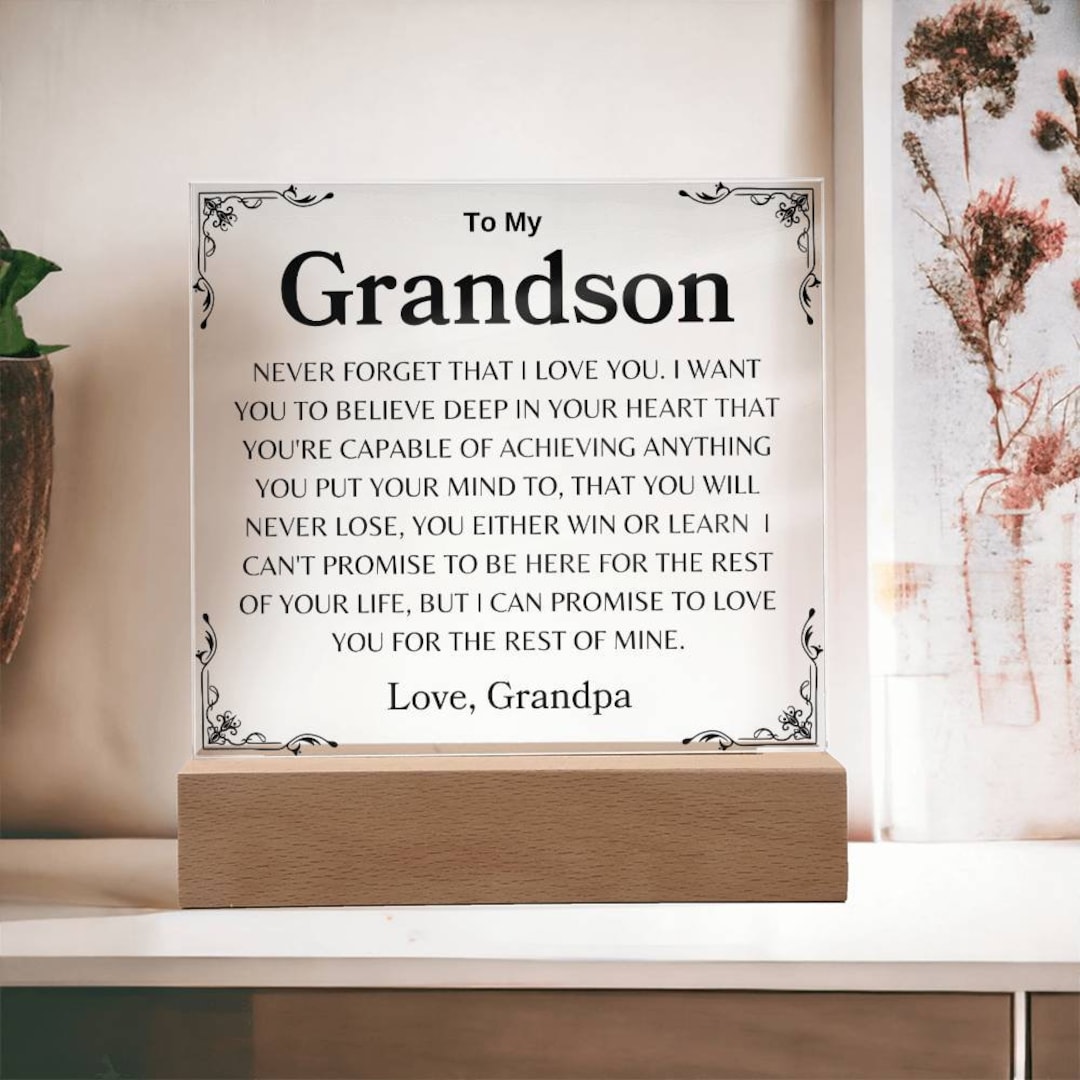 Christmasto My Grandson never Forget That I Love You Love Grandpa ...