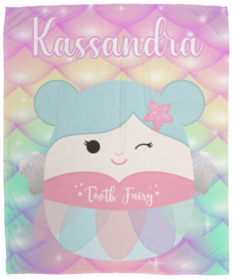 Personalized Squishmallow Tooth Fairy Blanket - Etsy