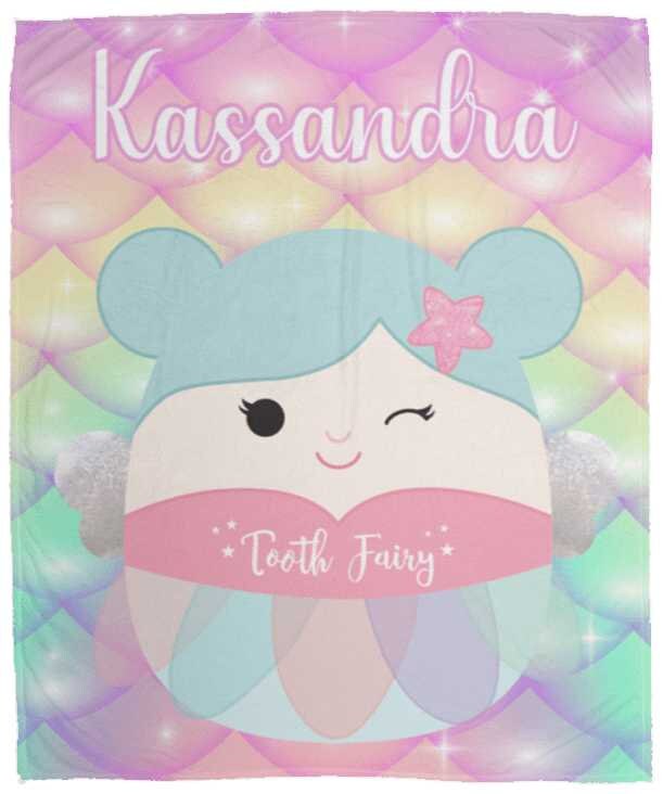 Personalized Squishmallow Tooth Fairy Blanket - Etsy