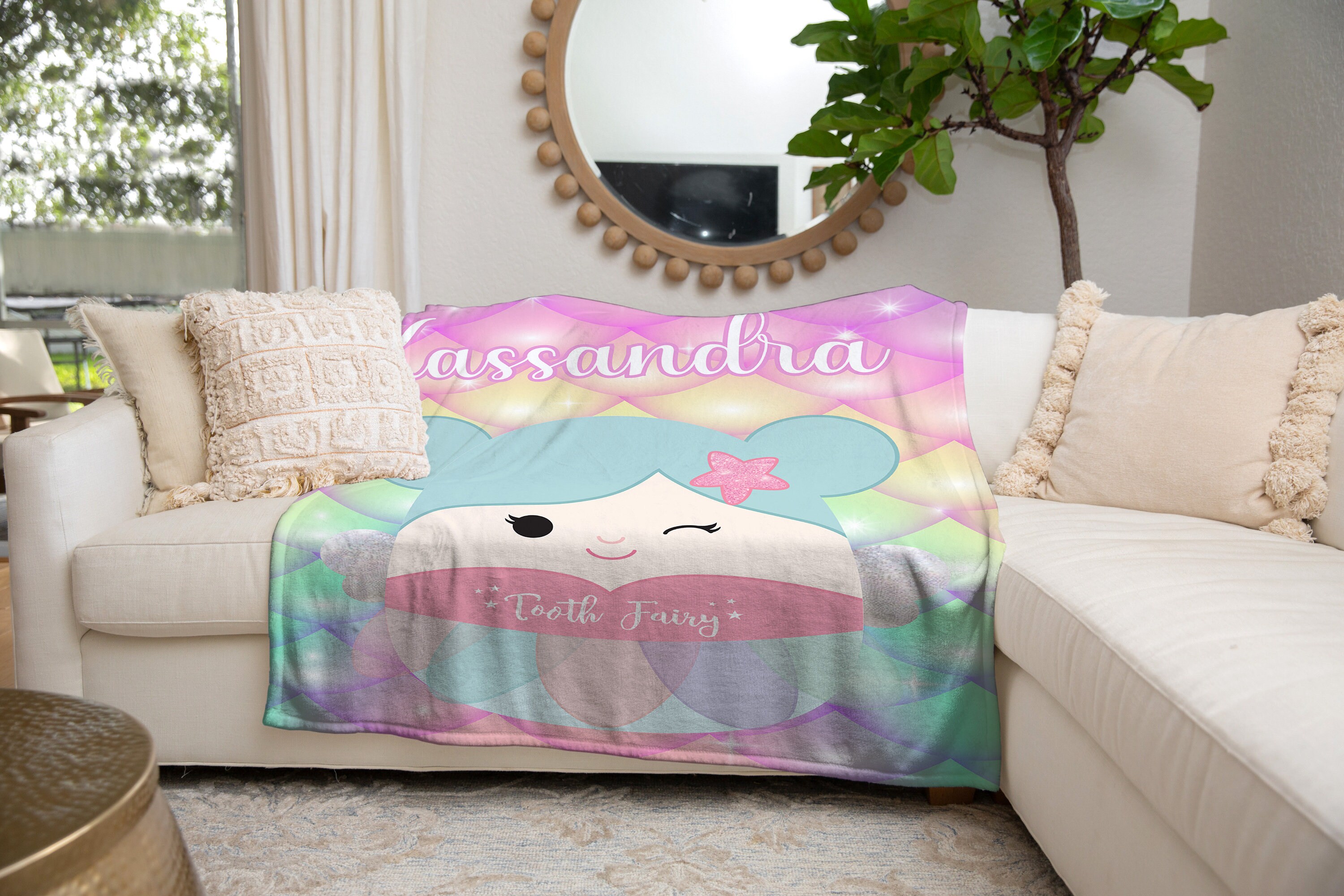 Personalized Squishmallow Tooth Fairy Blanket - Etsy