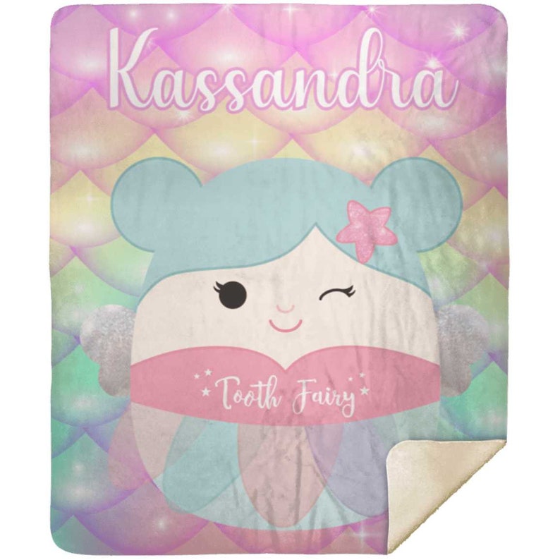Personalized Squishmallow Tooth Fairy Blanket - Etsy