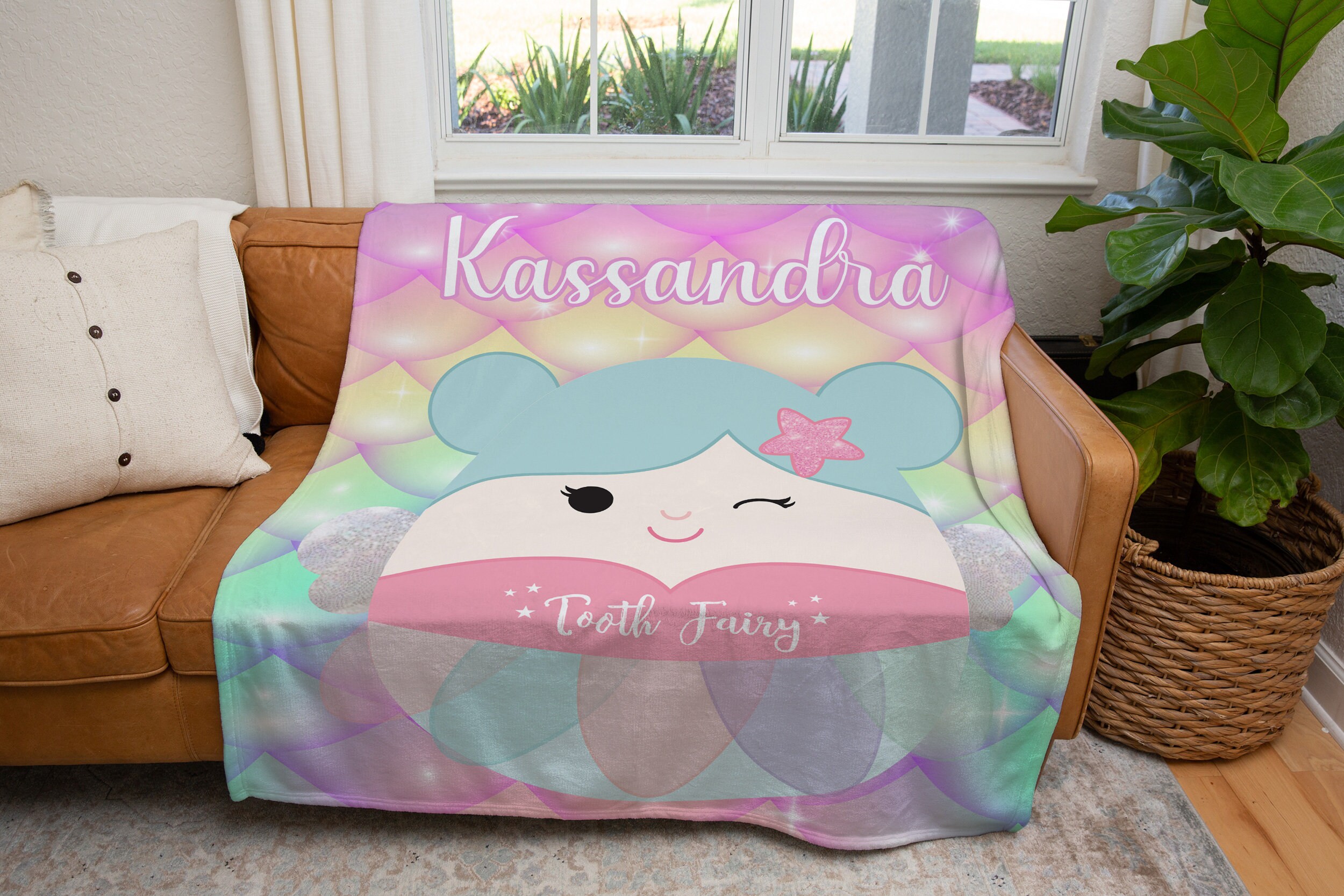 Personalized Squishmallow Tooth Fairy Blanket - Etsy