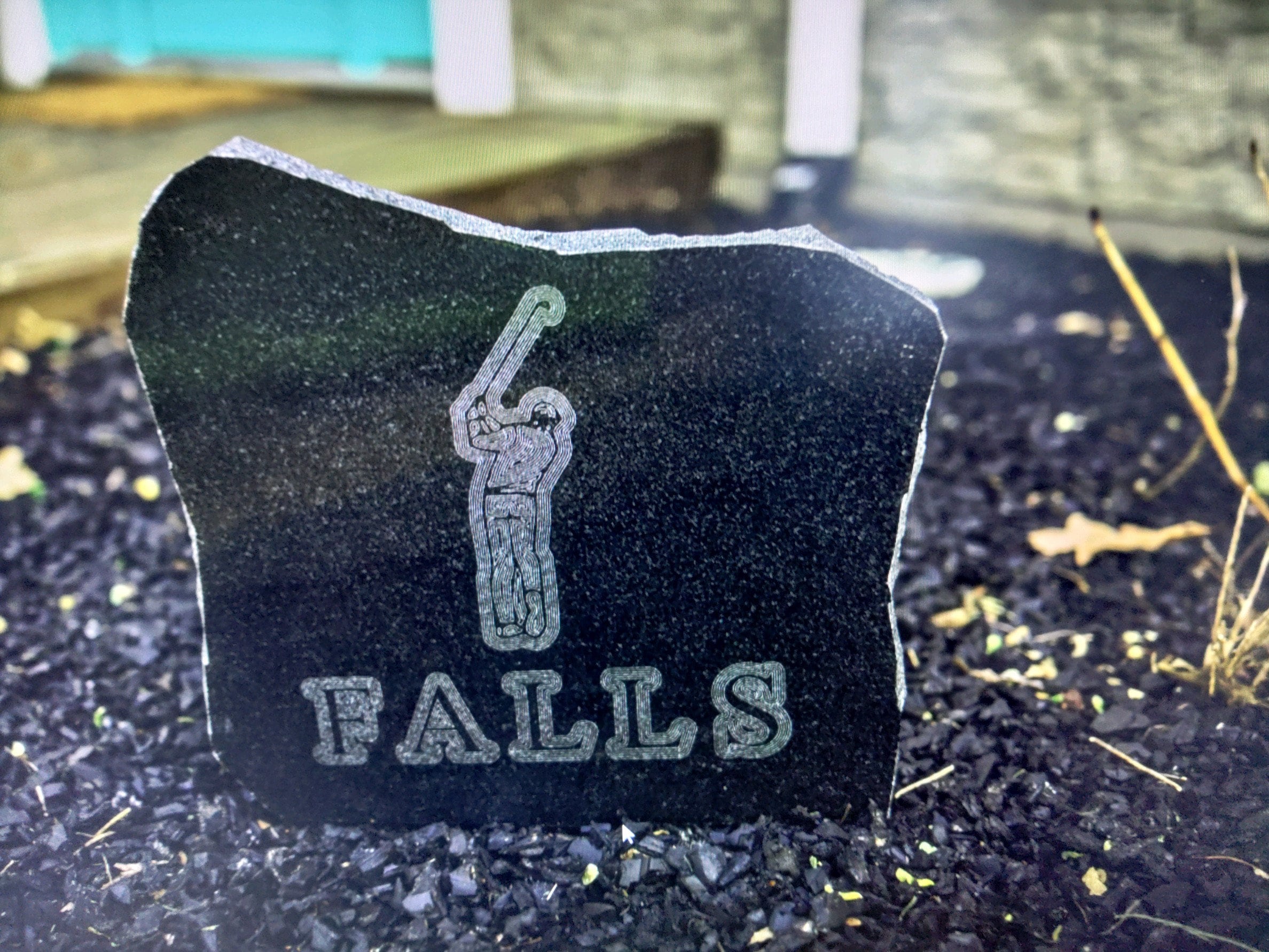 Custom Engraved Address Sign, Personalized Welcome Natural Granite Sign ...