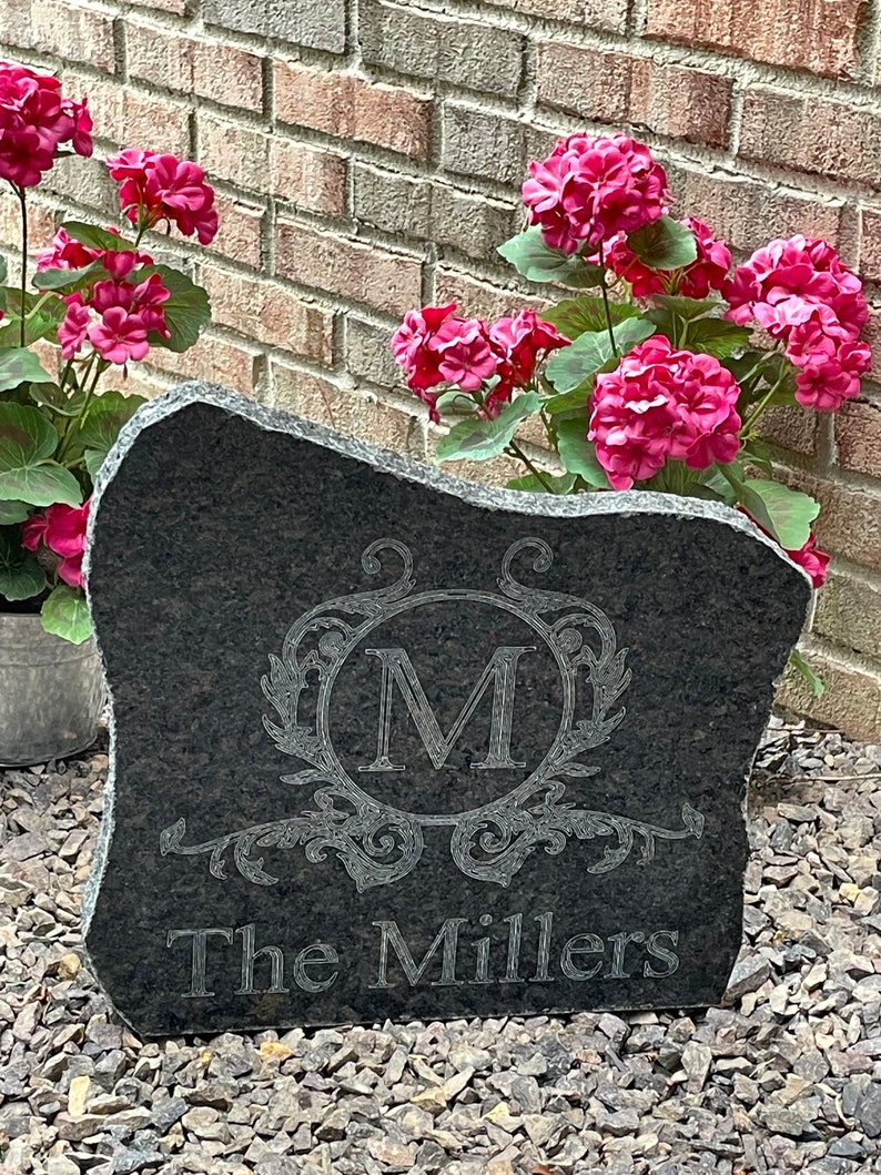 Granite Name Stone-address Stone for Yard-address Sign-house Number ...