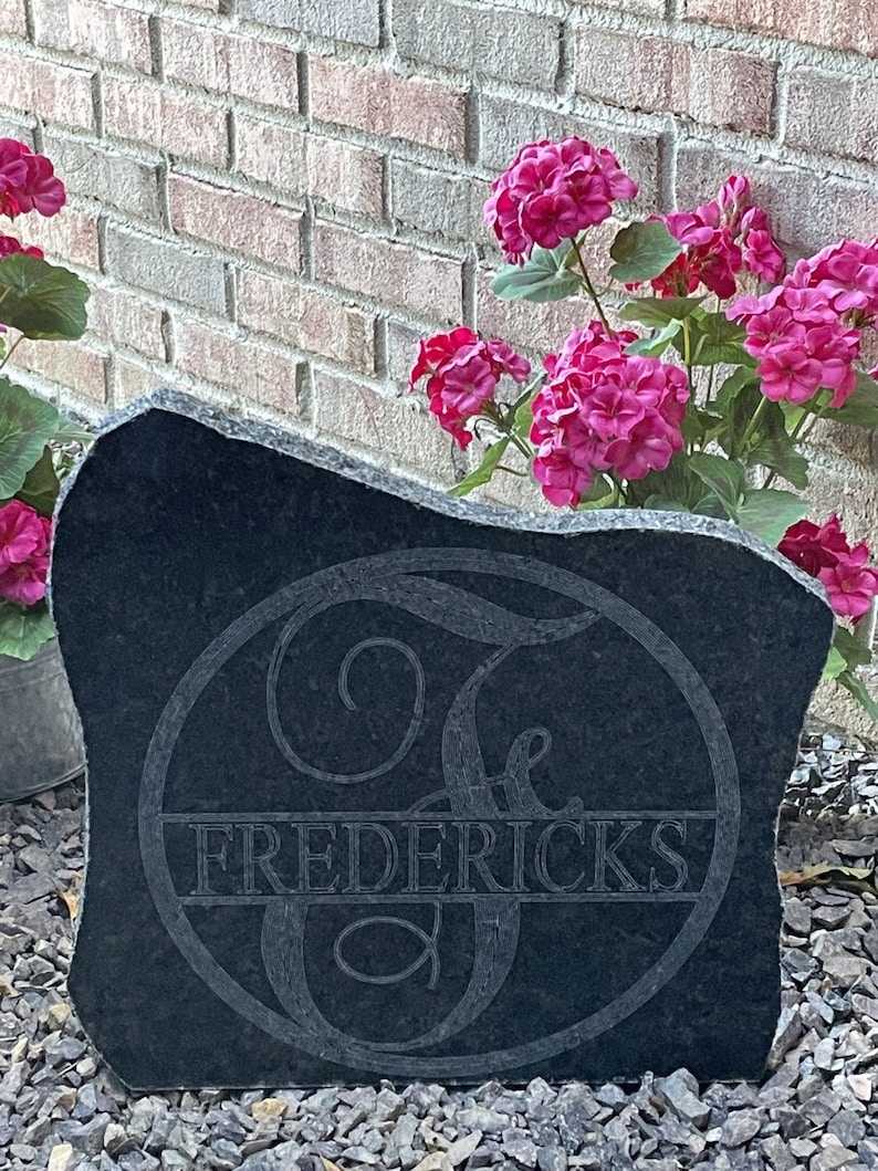 Granite Name Stone-address Stone for Yard-address Sign-house Number ...