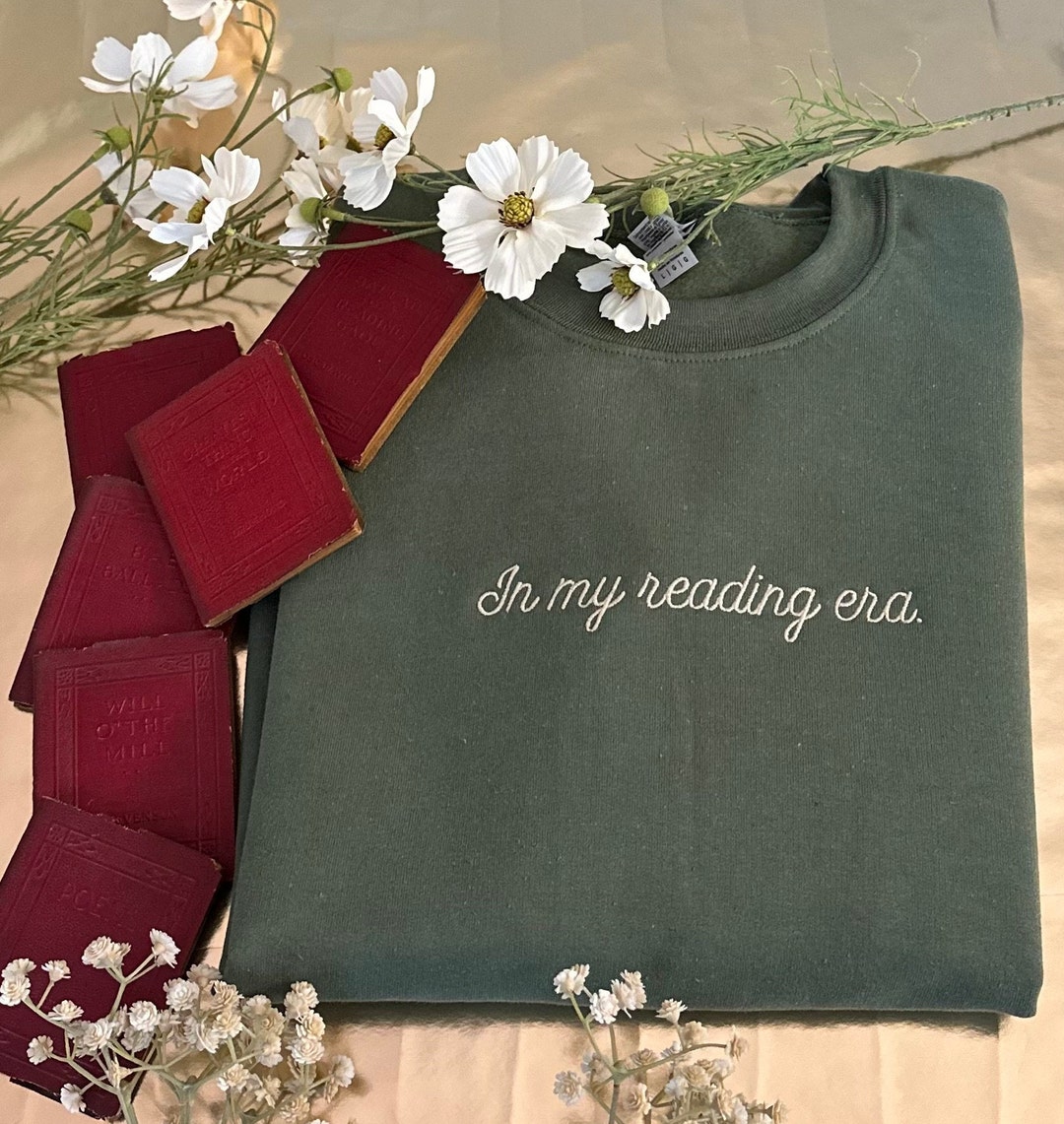 In My Reading Era Embroidered Sweatshirt - Etsy