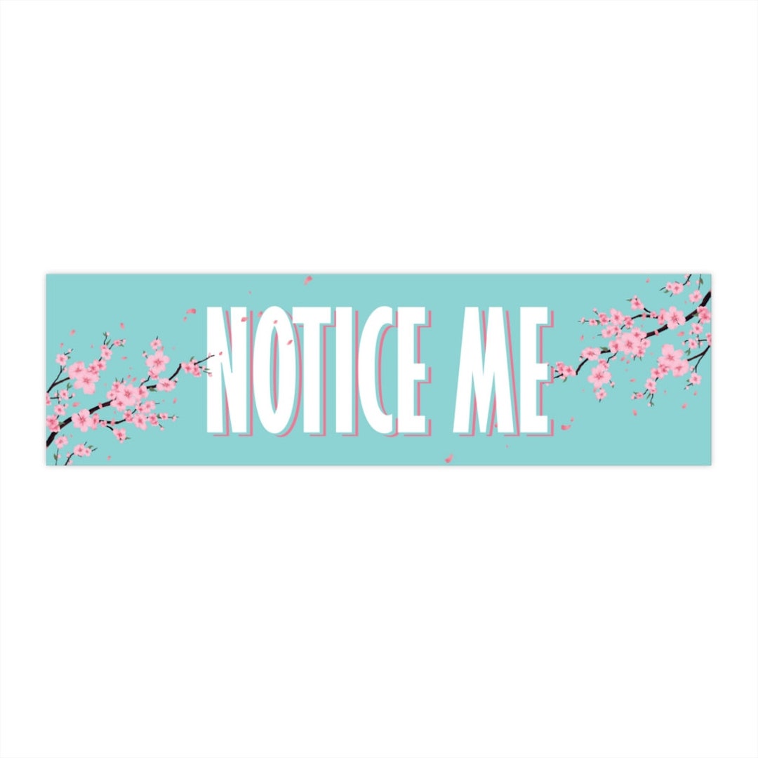Notice Me Slap Sticker JDM Kanji Vinyl Decal for Tuner Car - Etsy