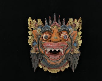 Narasimha Bali Wooden Mask Balinese Lion Wood Sculpture Hand - Etsy