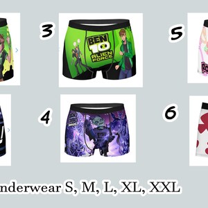 Boxer Breathable Ben 10 Underpants Underwear or Short Pants Beach - Etsy