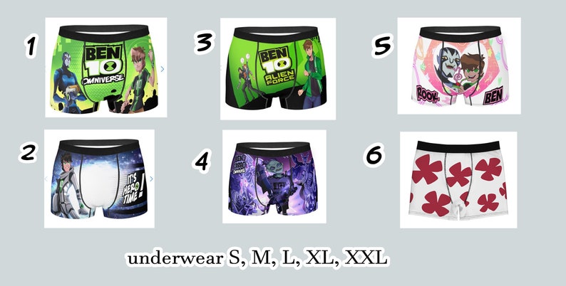 Boxer Breathable Ben 10 Underpants Underwear or Short Pants Beach - Etsy