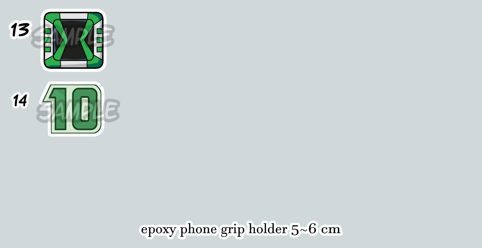 Clear Epoxy Phone Grip Round Ben 10 Omnitrix Phone Holder - Etsy