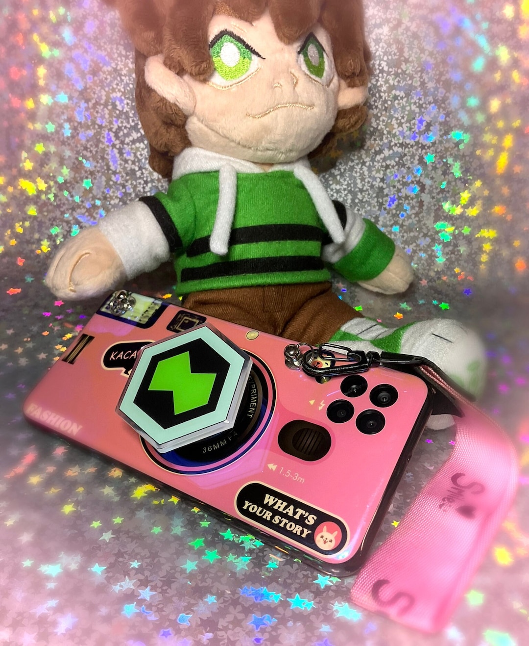 Clear Epoxy Phone Grip Round Ben 10 Omnitrix Phone Holder Smartphone ...