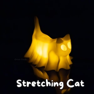 Ghost Cats With LED Tea Lights - Halloween Home Decor - Gifts for Cat ...