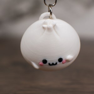 Kawaii Dim Sum Keychain - Cute Dumpling Accessory - Mini Bao Charm ...
