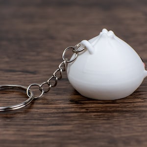 Kawaii Dim Sum Keychain - Cute Dumpling Accessory - Mini Bao Charm ...