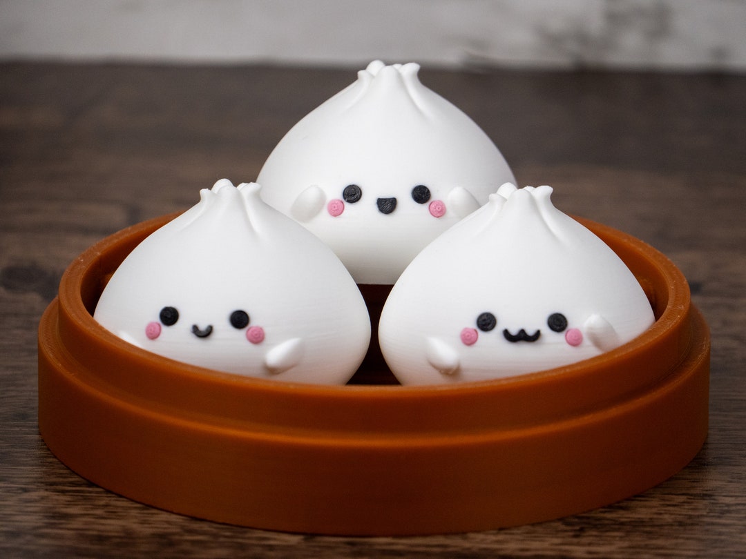 Kawaii Dim Sum Decor - Cute Dumpling Gift - Mini Bao Figurines - Asian ...
