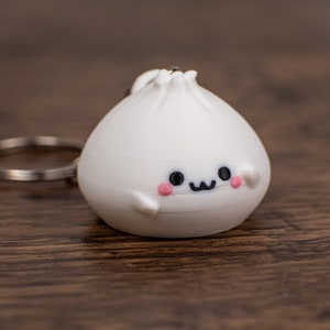 Kawaii Dim Sum Keychain - Cute Dumpling Accessory - Mini Bao Charm ...