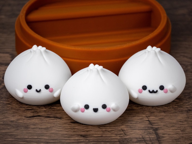Kawaii Dim Sum Decor Cute Dumpling Gift Mini Bao Figurines Asian ...