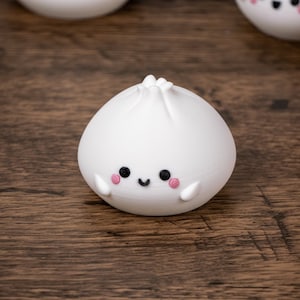 Kawaii Dim Sum Decor - Cute Dumpling Gift - Mini Bao Figurines - Asian ...