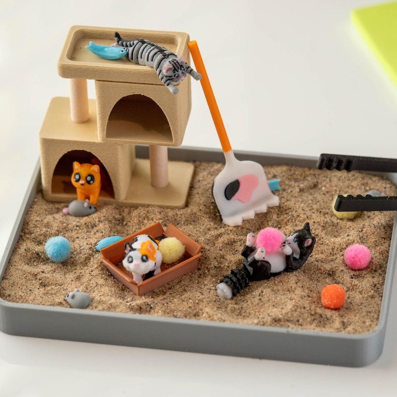 Zen Desk Garden Cats - Etsy