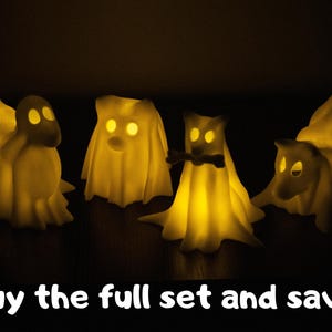 Ghost Dogs With LED Tea Lights - Halloween Home Decor - Gifts for Dog ...