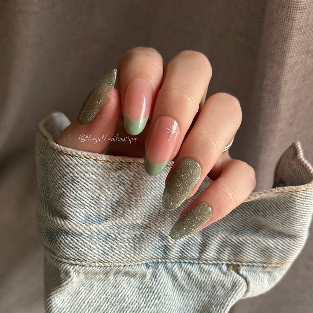 Evangeline Princess and the Frog Press on Nails French Nails Disney ...