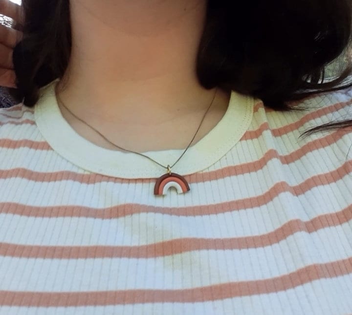 Boho Rainbow Cute Necklace - Etsy