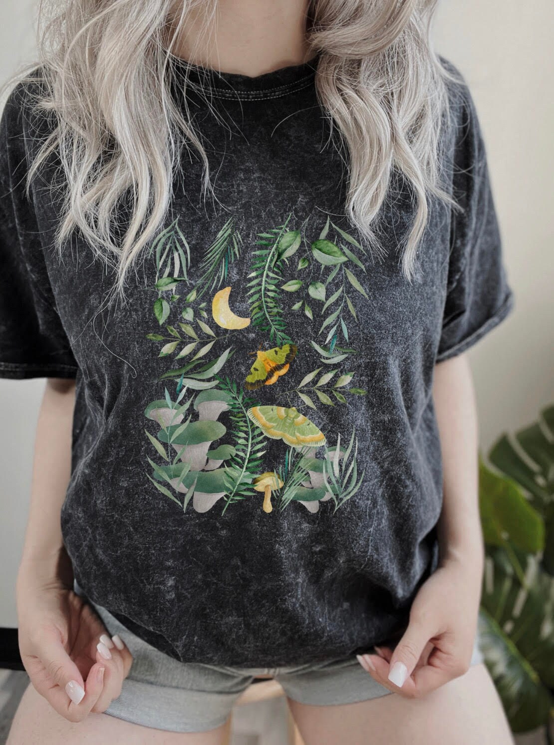 Moth Shirt Luna Moth Moth Wings Goblincore Clothing - Etsy