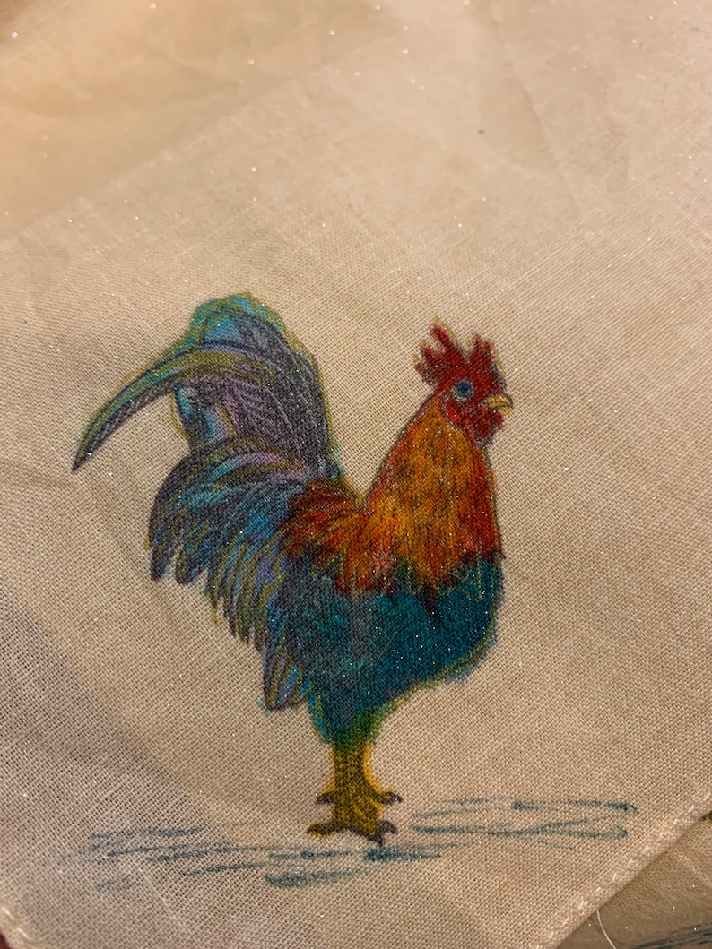 Rooster Bandana Watercolor - Etsy