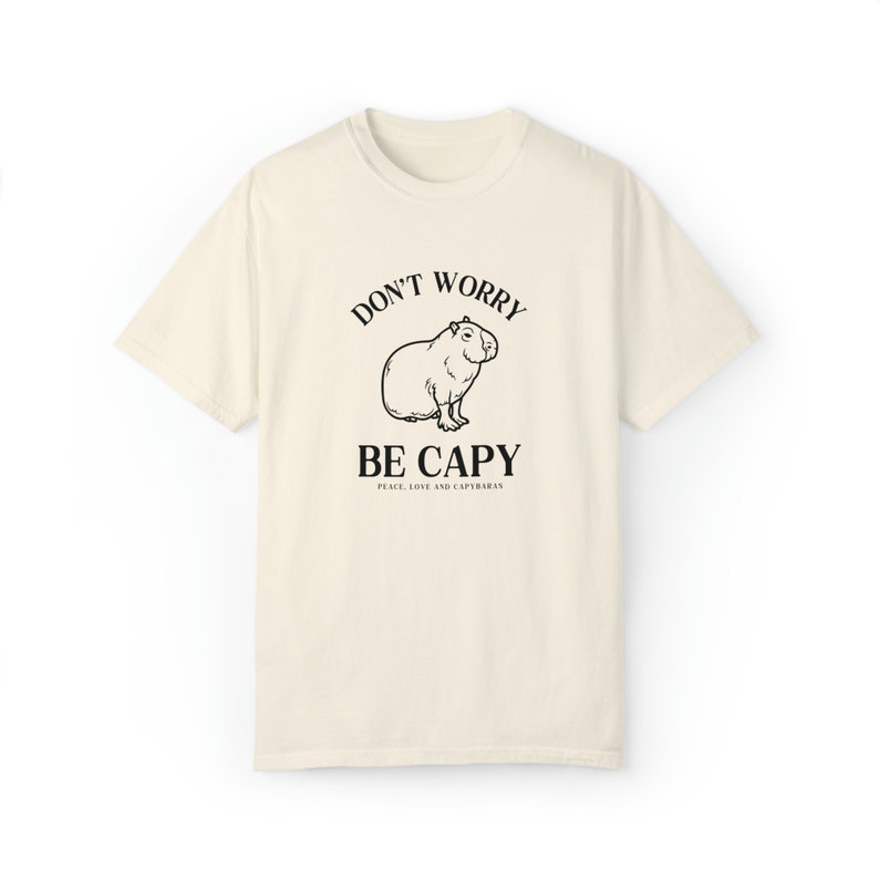 Dont Worry Be Capy, Funny Capybara Shirt, Capybara Gift, Weirdcore ...