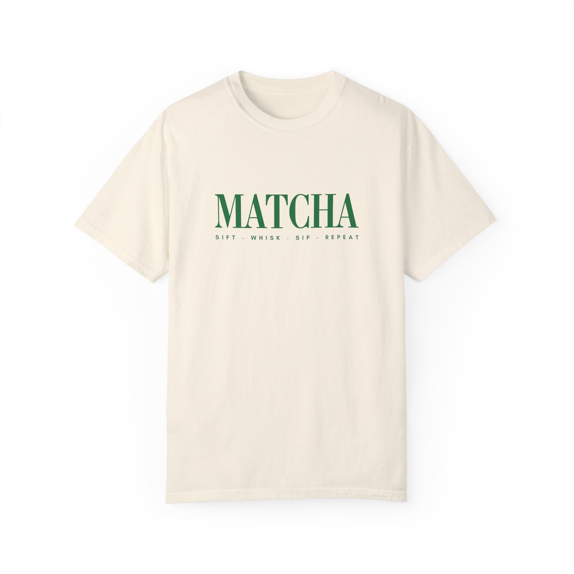 Minimalist Matcha Shirt, Sift Whisk Sip Repeat, Barista Gift, Green Tea ...