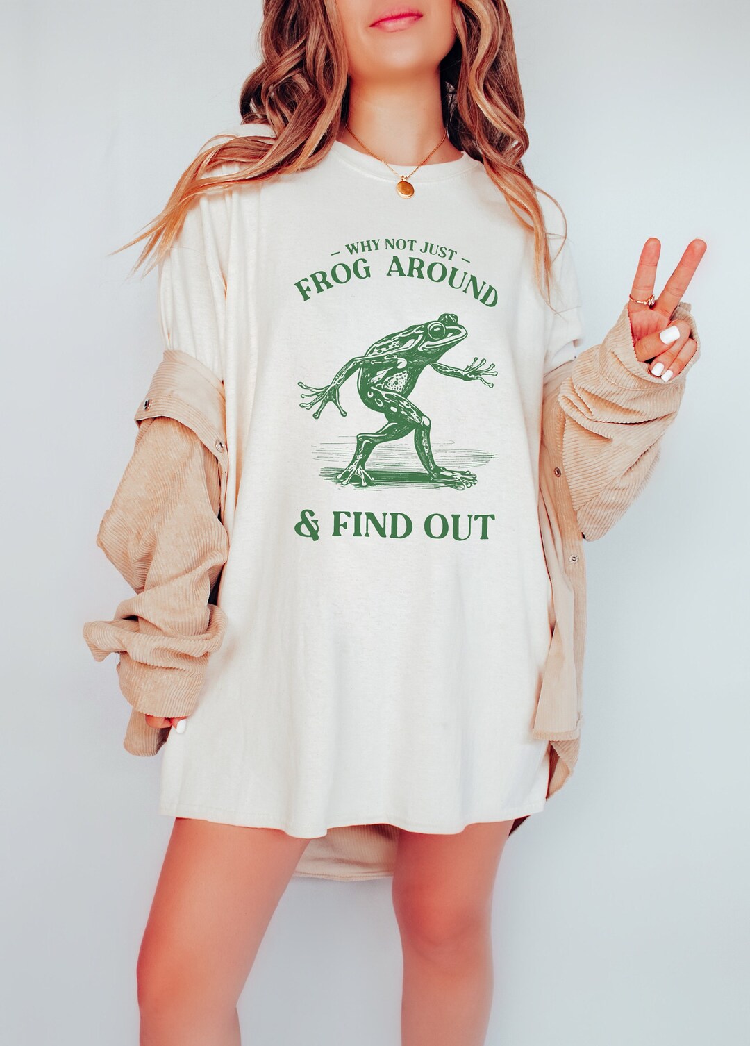 Funny Frog Shirt, Frog Around & Find Out, Weirdcore Clothing, Cursed ...