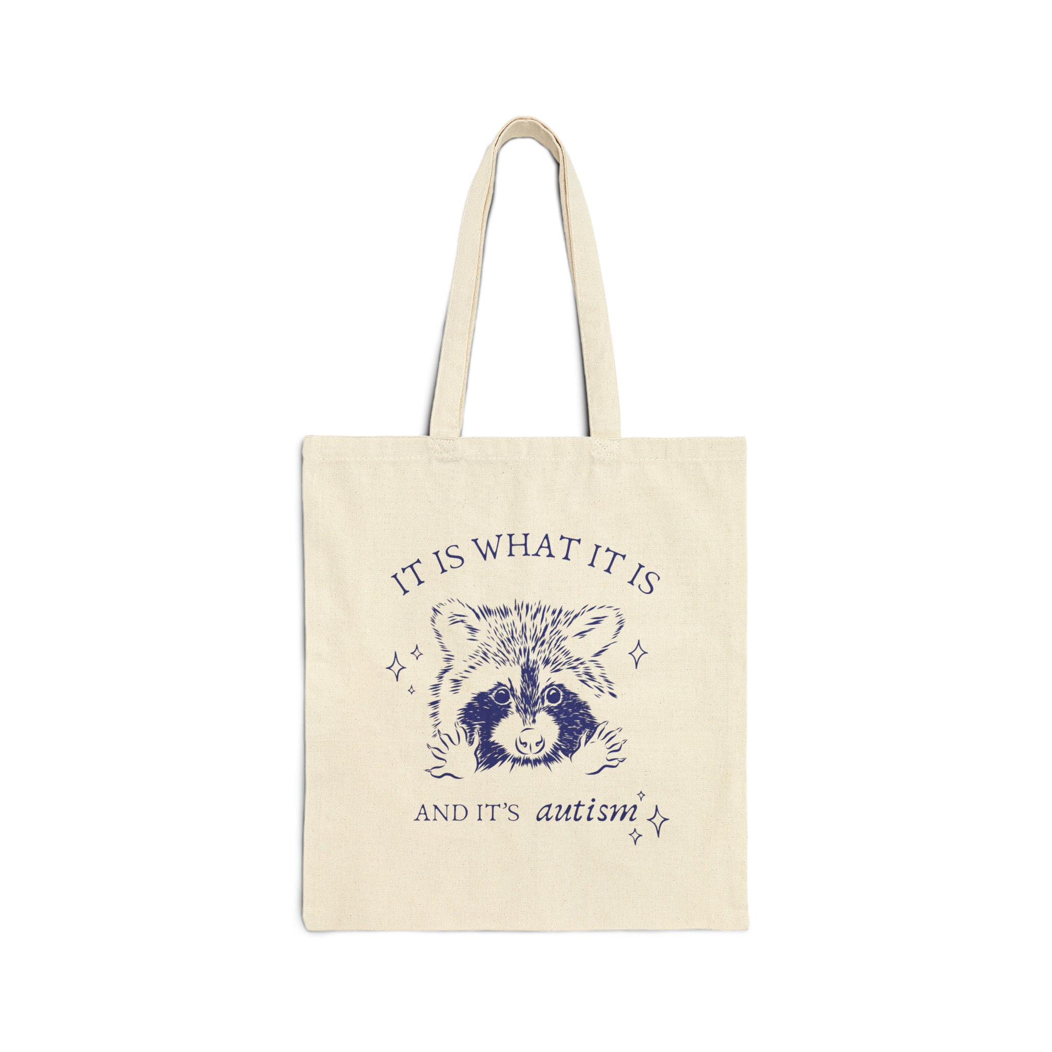 Autism Tote Bag, Silly Raccoon Meme, Funny Mental Health Tote ...