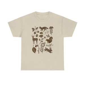 Forestcore Shirt, Dark Academia, Forest Animals, Botanical Cottagecore ...