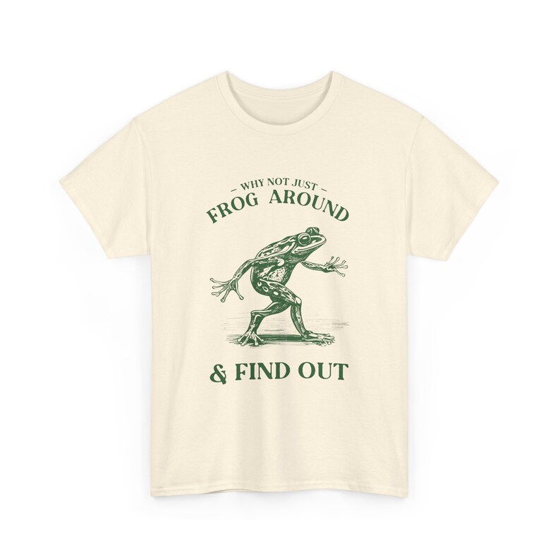 Funny Frog Shirt, Frog Around & Find Out, Weirdcore Clothing, Cursed ...