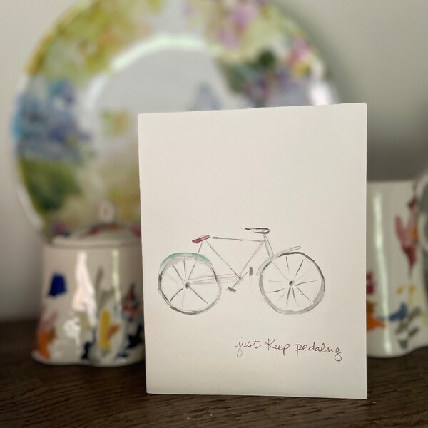 Keep Pedaling - Etsy