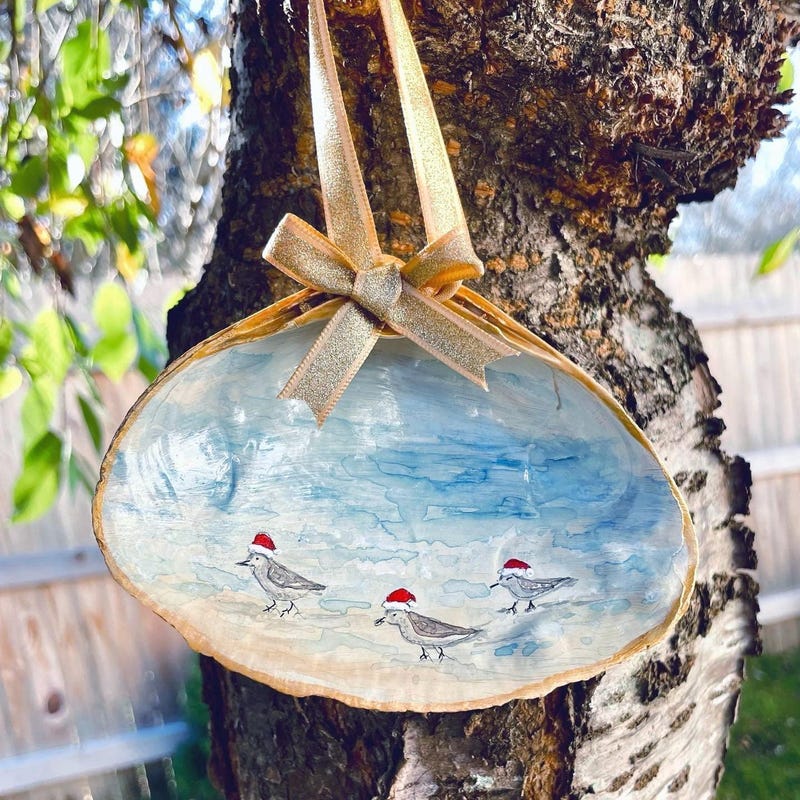 Clam Shell Christmas Ornament - Etsy