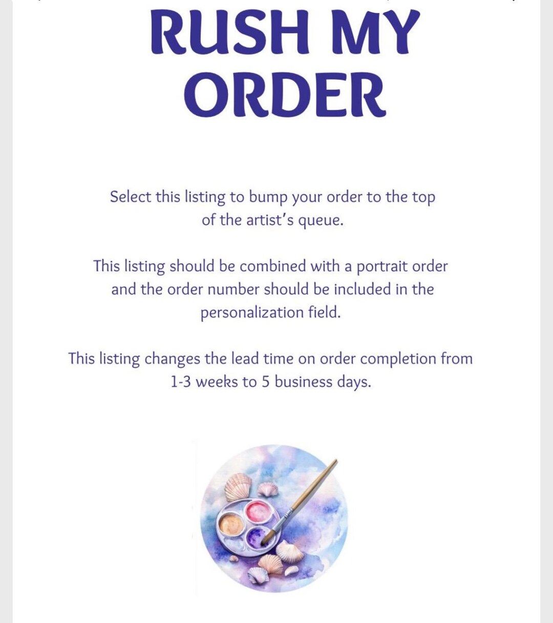 Rush My Order — Expedited Processing - Etsy