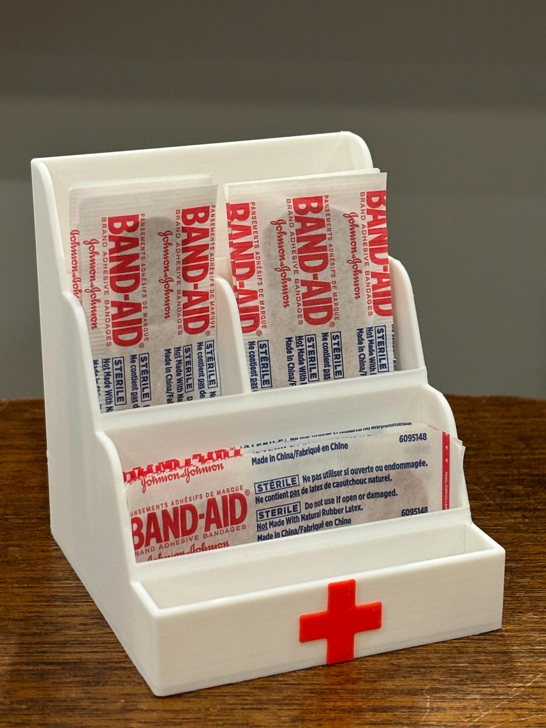First Aid Organizer | Compact Bandage Storage Box | White Medical Caddy ...