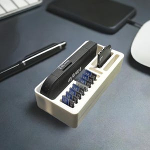 Gridfinity Microsd Card Holder | Card Reader Slot | Low Profile Storage ...