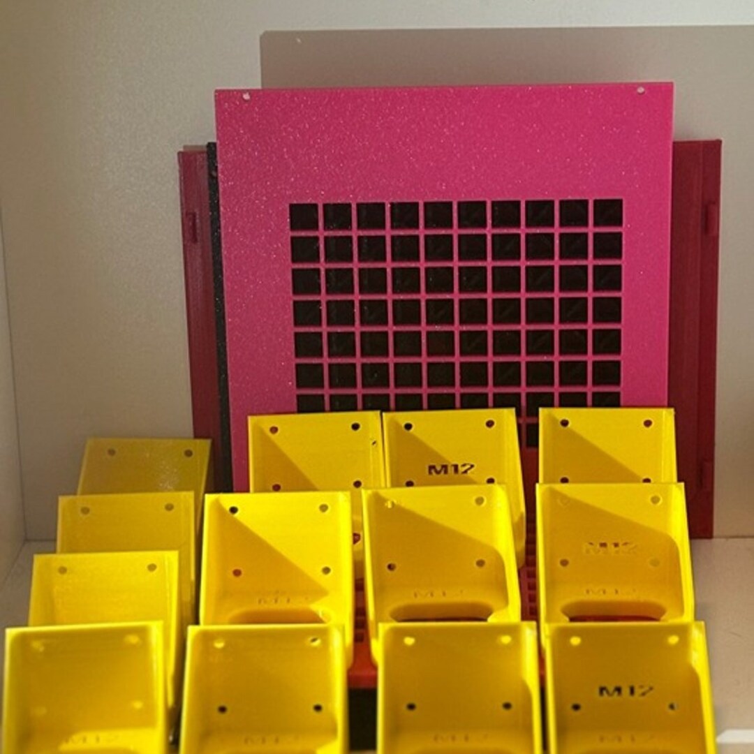 Milwaukee M12 Battery Brackets 13 Pack Bright Yellow Wall Mountable - Etsy