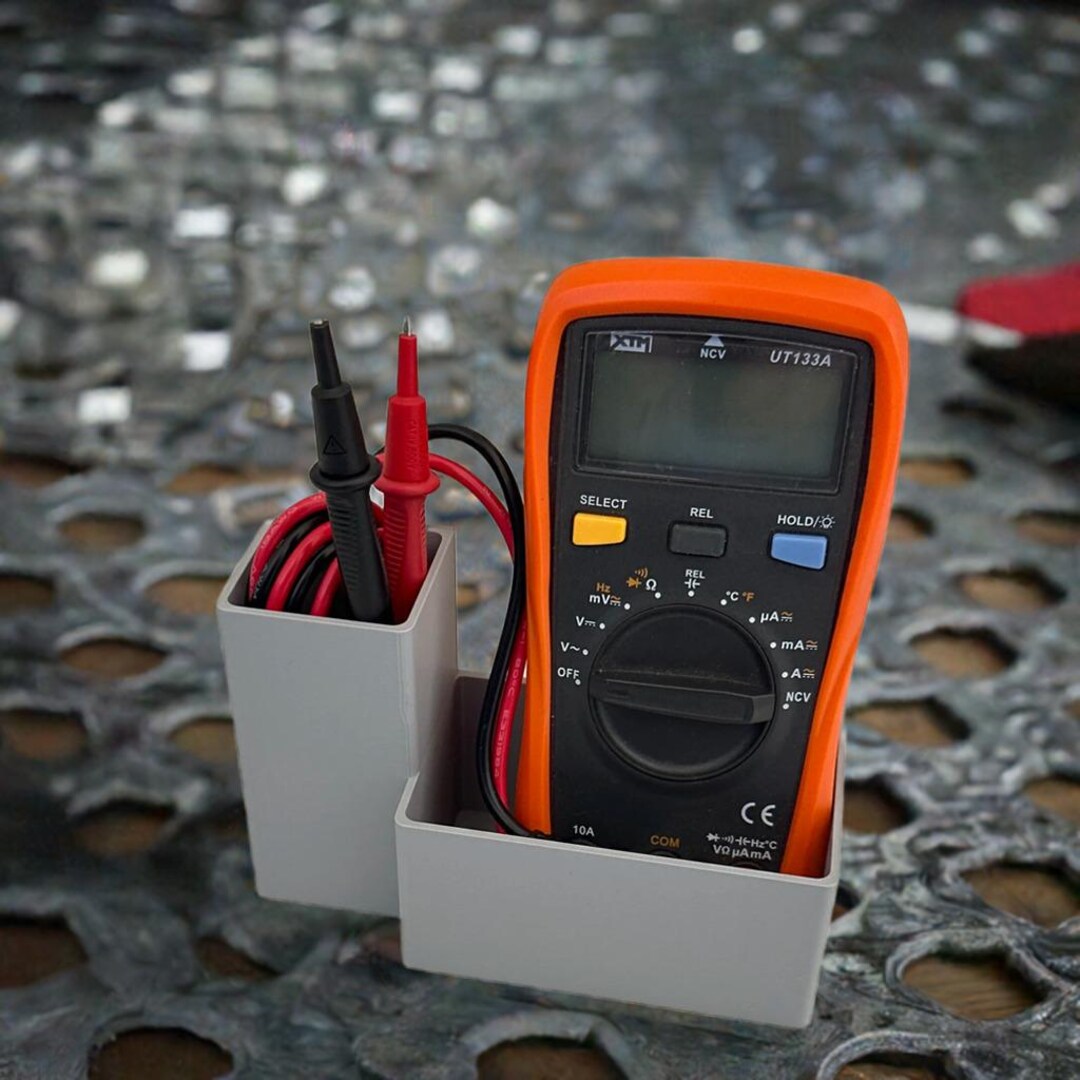 Multimeter Holder With Cable Storage | Electronics Test Equipment Stand ...