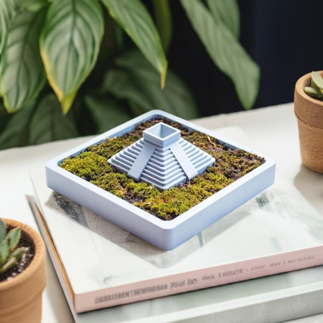 Mayan Pyramid Planter | Ancient Temple Plant Pot | Aztec Succulent ...